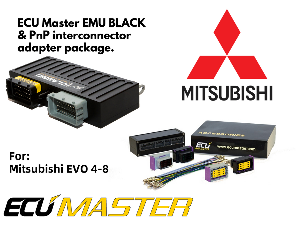 EMU Classic ECU & Harness Adaptor package for Mitsubishi Lancer Evolut ...