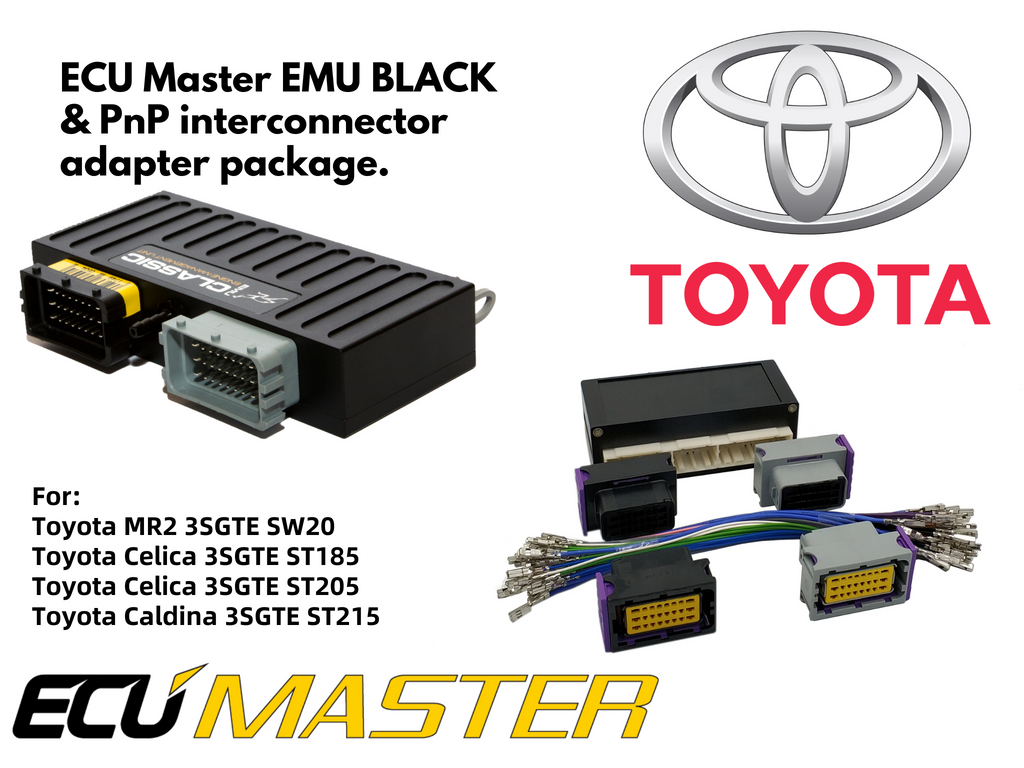 Classic ECU & Harness Adaptor package for Toyota 3S-GTE GEN4 MR2 Caldi ...