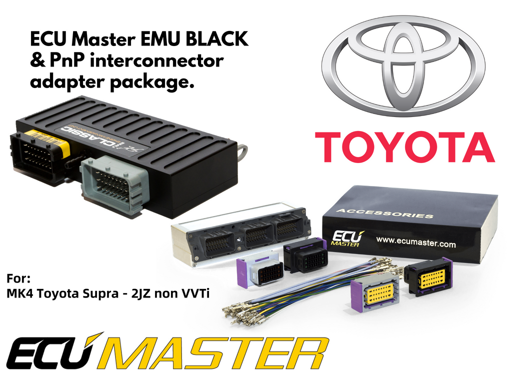 ECU & Harness Adaptor package for Toyota 2JZ-GTE MK4 Supra - NON VVTi ...